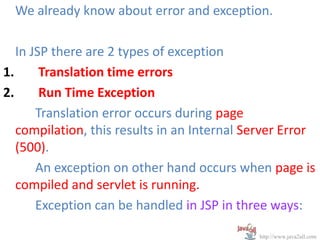 JSP Error handling | PPS