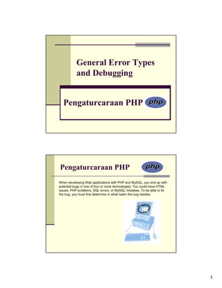 Error handling and debugging | PDF