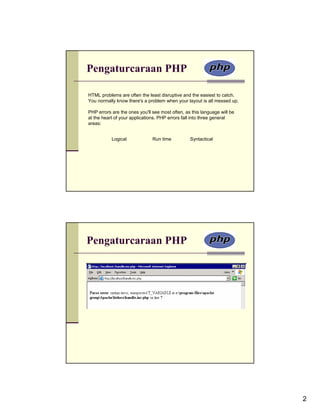 Error handling and debugging | PDF