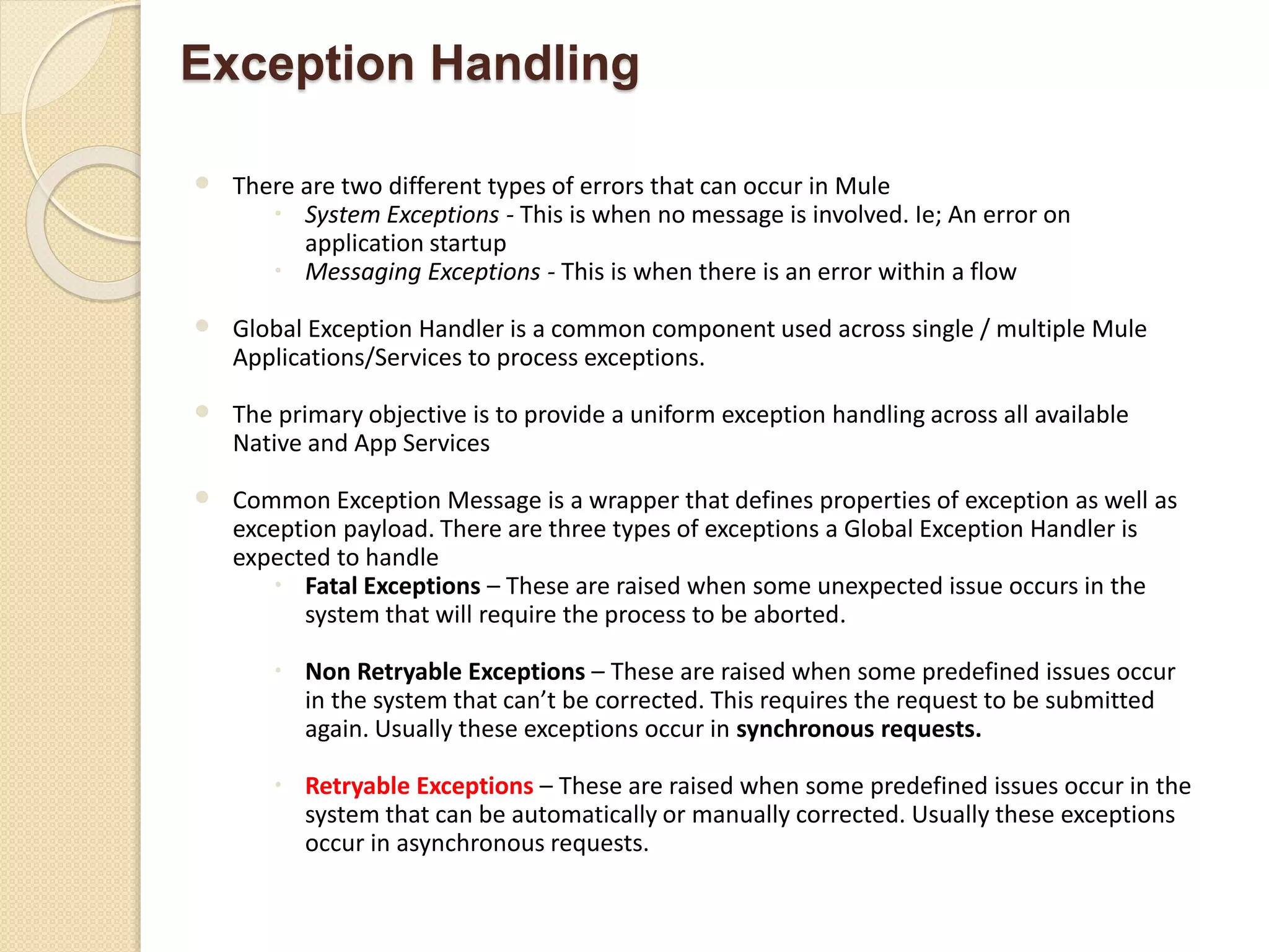 Error Handling Framework In Mule Esb Pptx Computing Technology And Computing