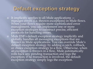 Error handling in mule | PPT