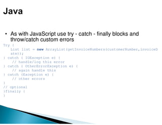Error handling in XPages | PPT | Free Download