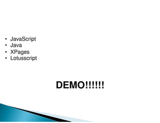 Error handling in XPages | PPT