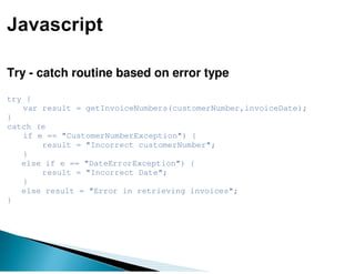 Error handling in XPages | PPT
