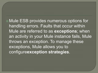 Error handling with respect to mule | PPT
