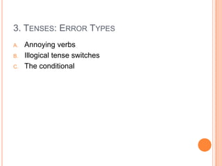 Error identification (7 screw ups) | PPTX