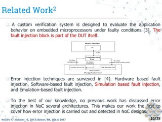 On Error Injection for NoC Platforms: A UVM-based Practical Case Study ...