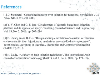On Error Injection for NoC Platforms: A UVM-based Practical Case Study | PPT