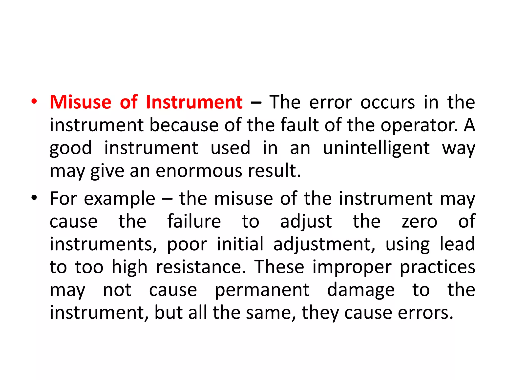 Error in measurement | PPTX