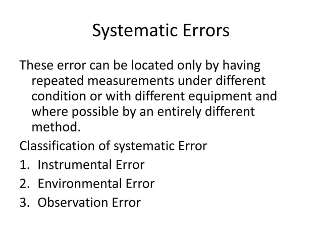 Error in measurement | PPTX | Physics | Science