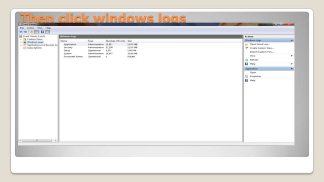 Error Log | PPTX | Operating Systems | Computer Software and Applications