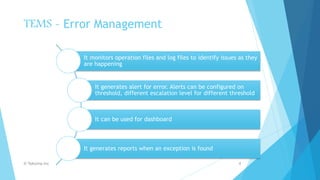 TEMS Error management | PPTX