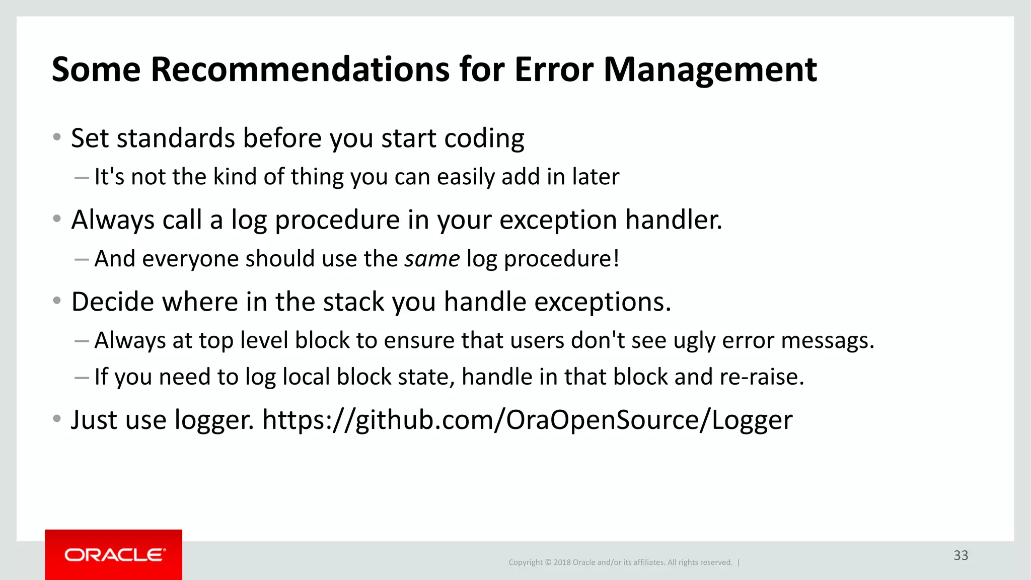 Error Management Features of PL/SQL | PDF