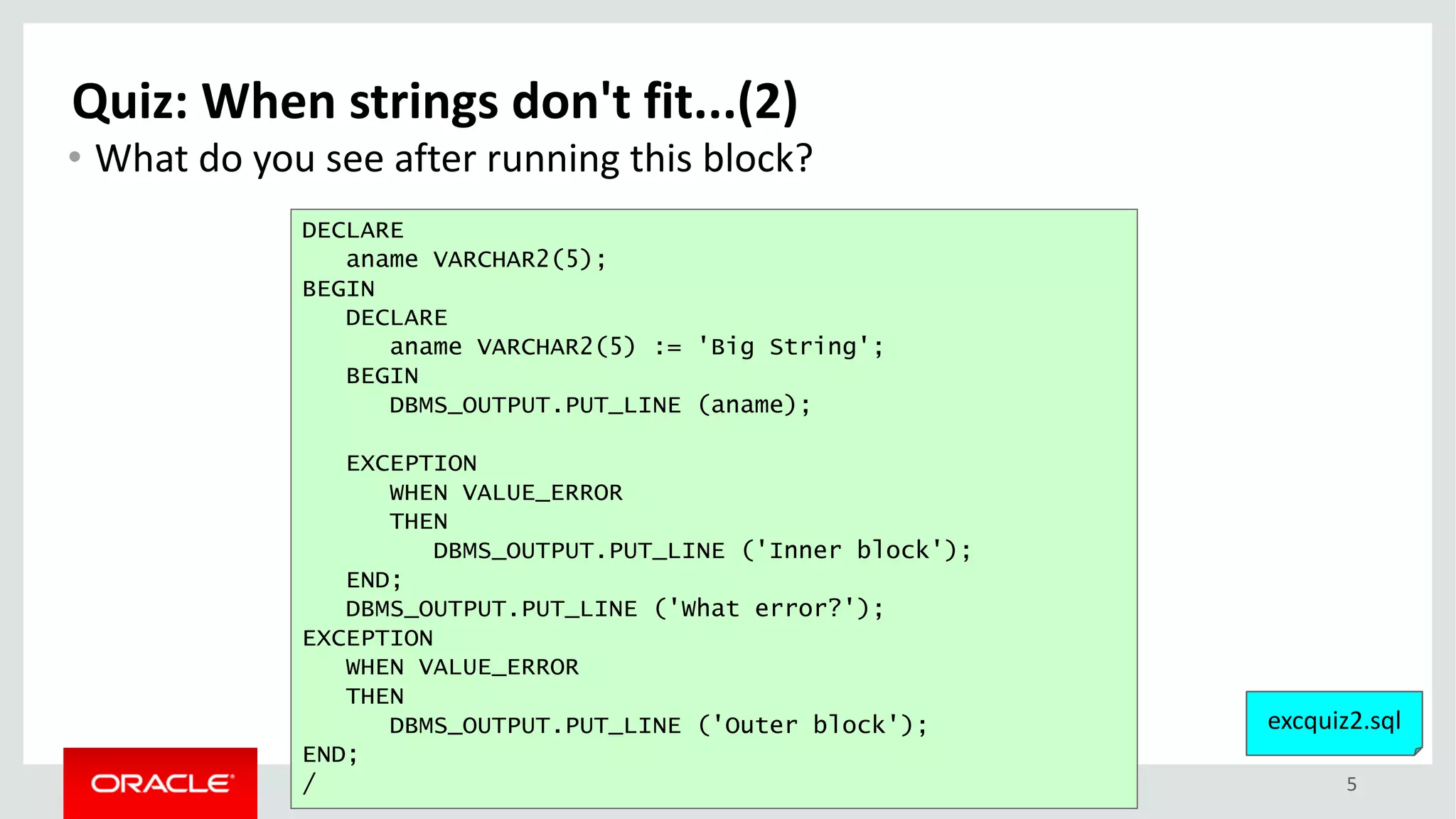 Error Management Features of PL/SQL | PDF