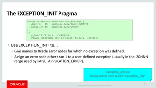 Error Management Features of PL/SQL | PDF