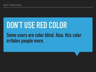 How to write good error messages | PPT