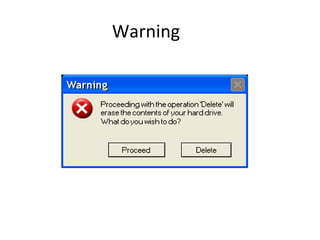 Error message | PPT | Operating Systems | Computer Software and ...