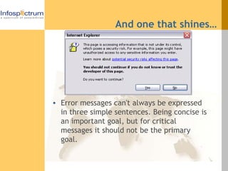Error Messages In Software Applications | PPT | IT and Internet Support ...