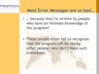 Error Messages In Software Applications | PPT