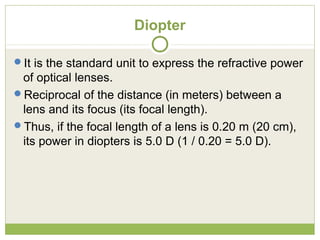 Error of Refraction | PPT