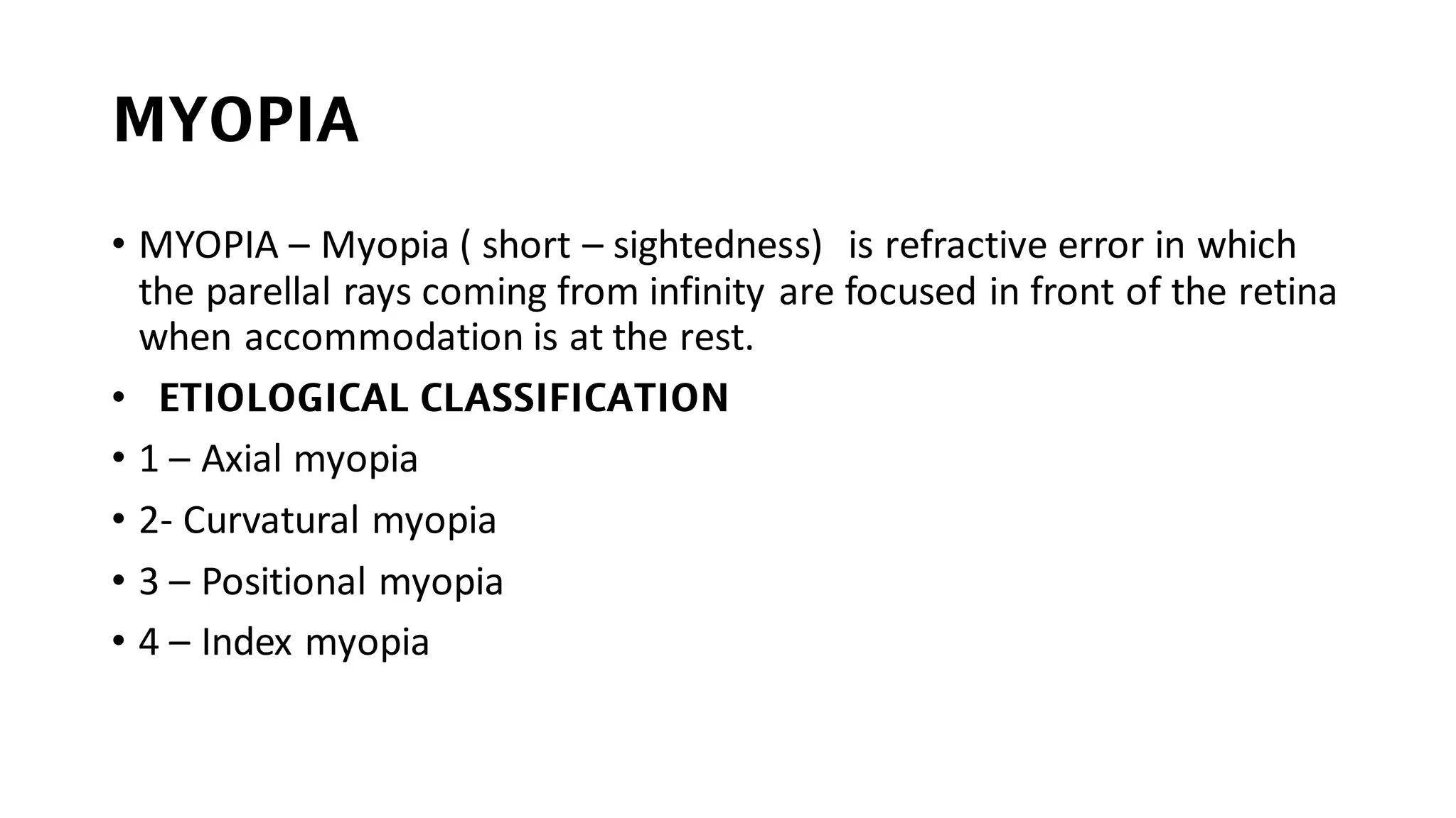 Error of refraction | PPT