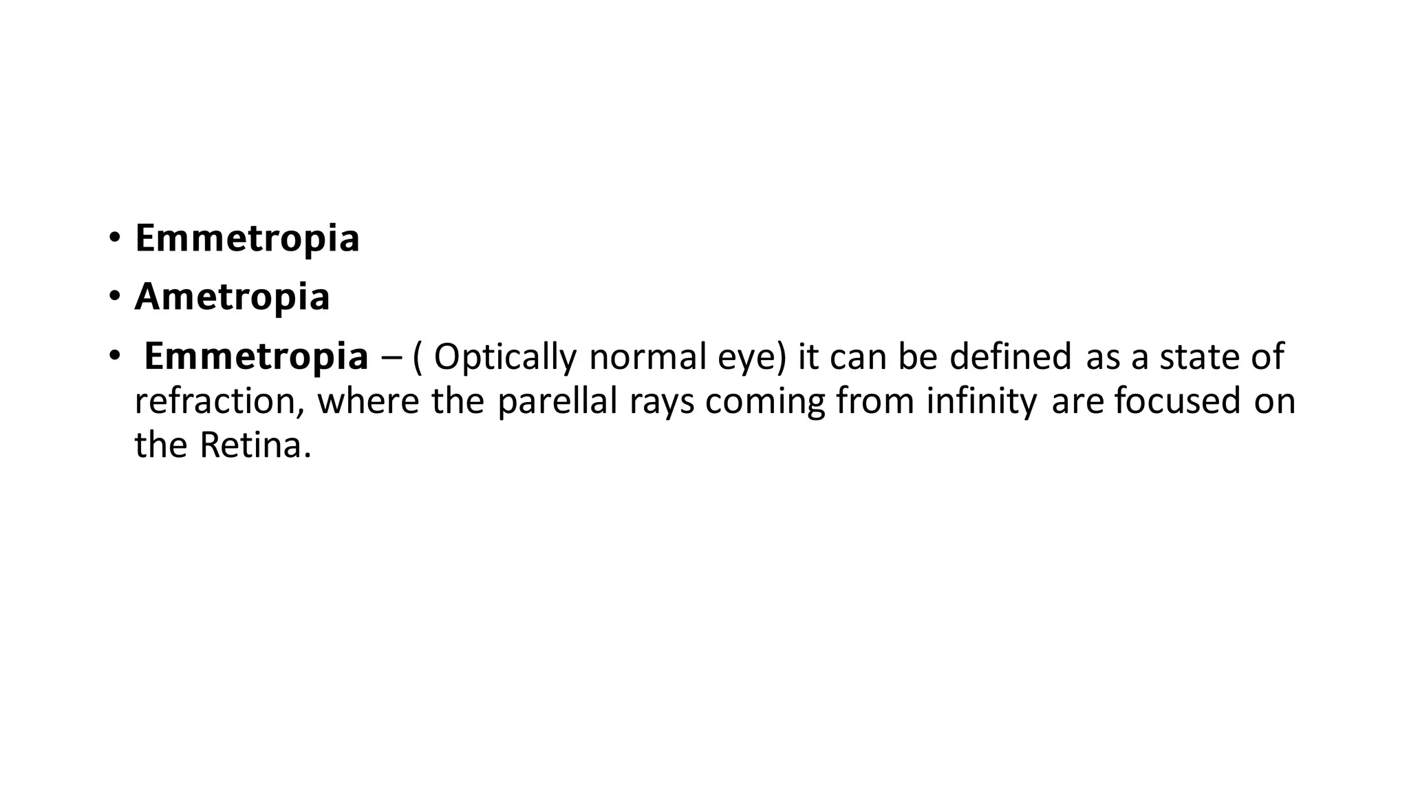 Error of refraction | PDF