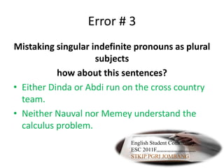 Error ppt | PPTX