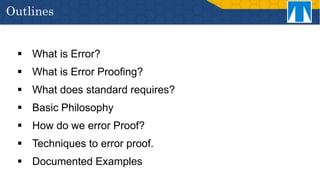Error proofing IATF16949:2016 | PPTX