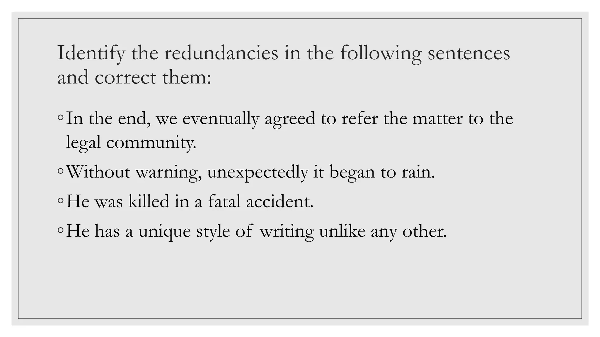 Error recognition - Paper 1 Practice for CSEC English | PPTX