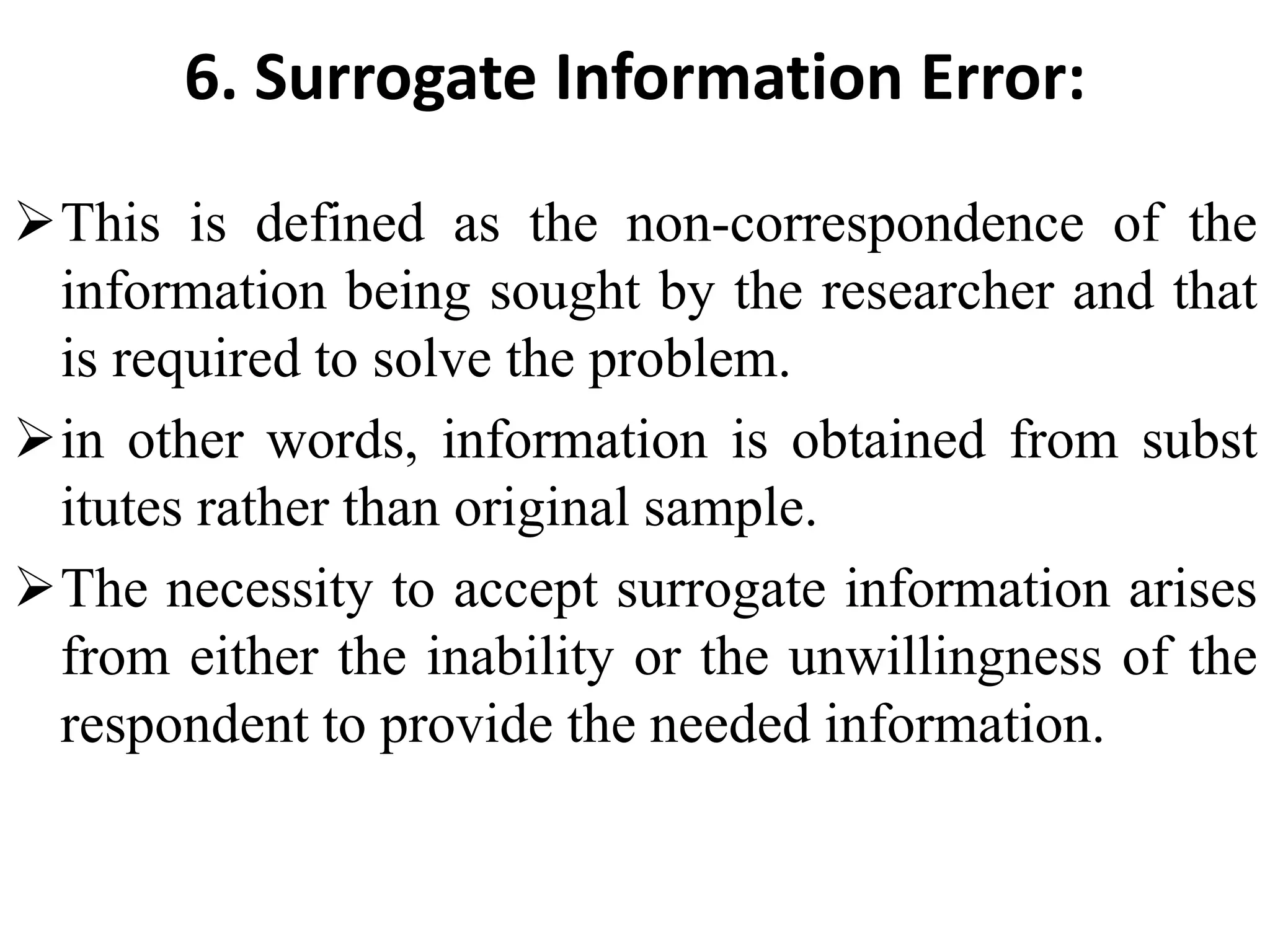 ERRORS IN RESEARCH DESIGN | PPTX