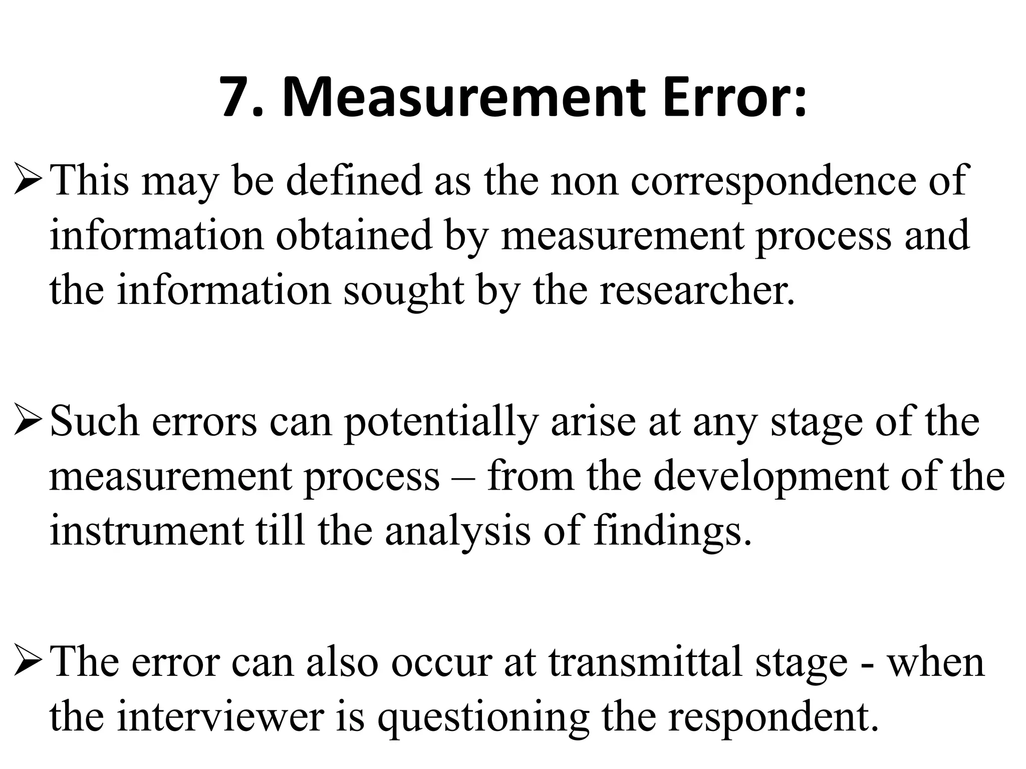 ERRORS IN RESEARCH DESIGN | PPTX