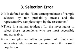 ERRORS IN RESEARCH DESIGN | PPTX | Science
