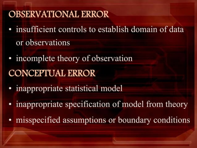 Errors in Research | PPTX