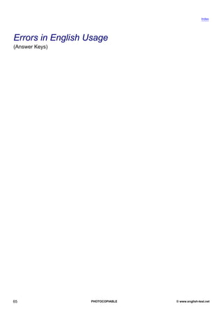 Errors in-english-tests-sample | PDF