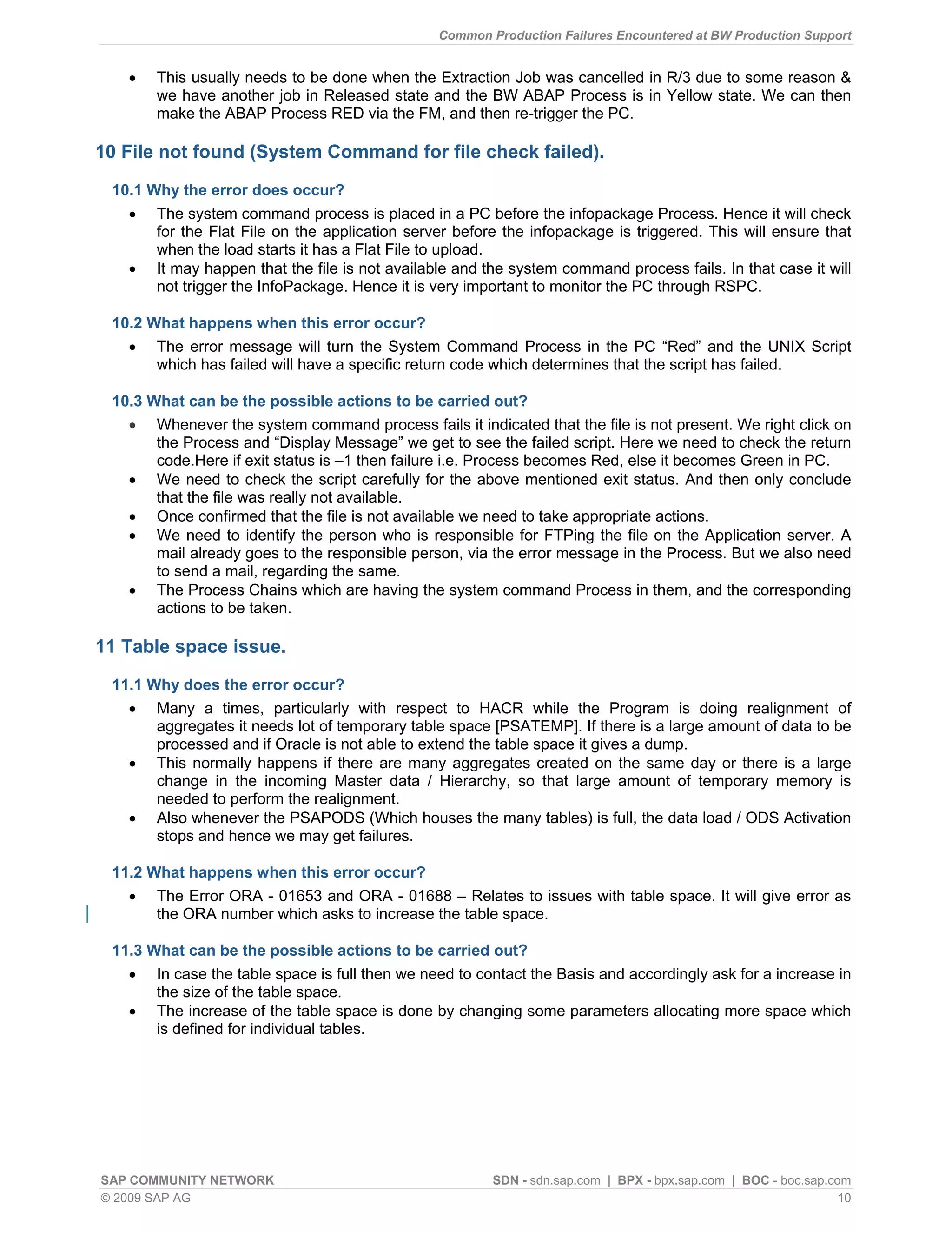 Errors in process chains | PDF
