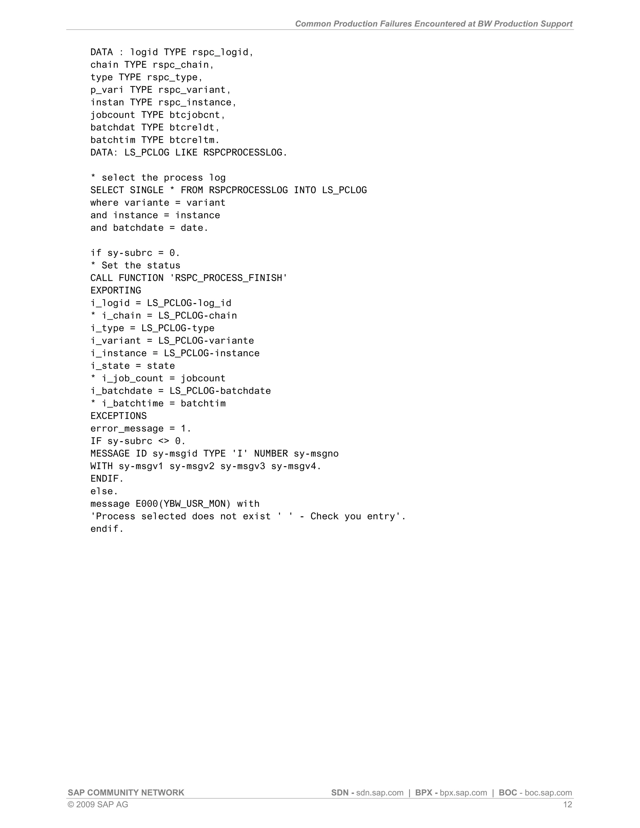 Errors in process chains | PDF