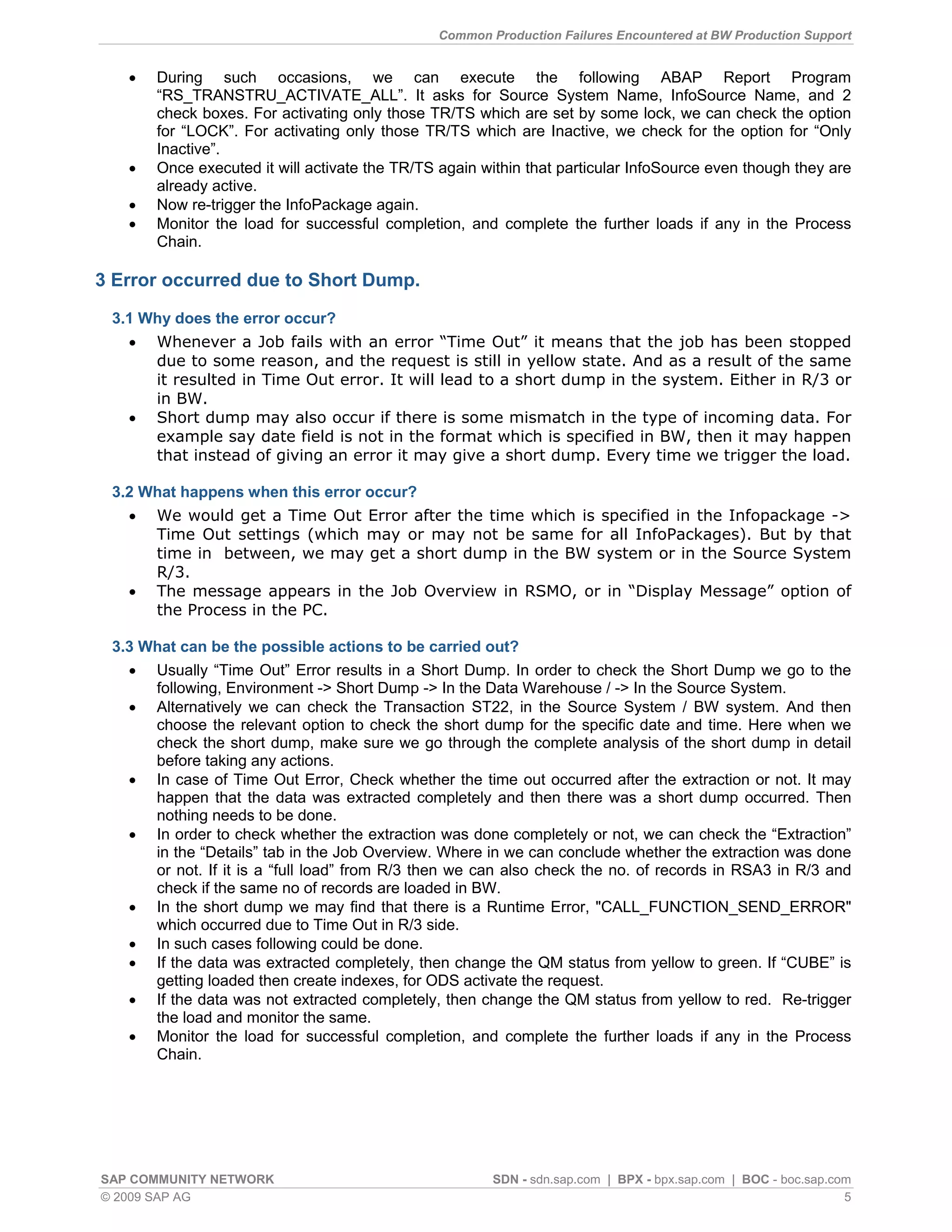 Errors in process chains | PDF