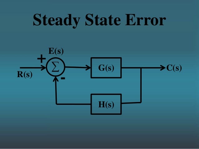 Steady State Error 