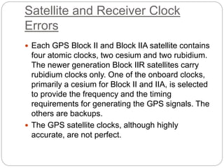Errors and biases in gps | PPTX