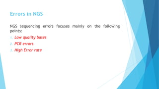 Errors and Limitaions of Next Generation Sequencing | PDF