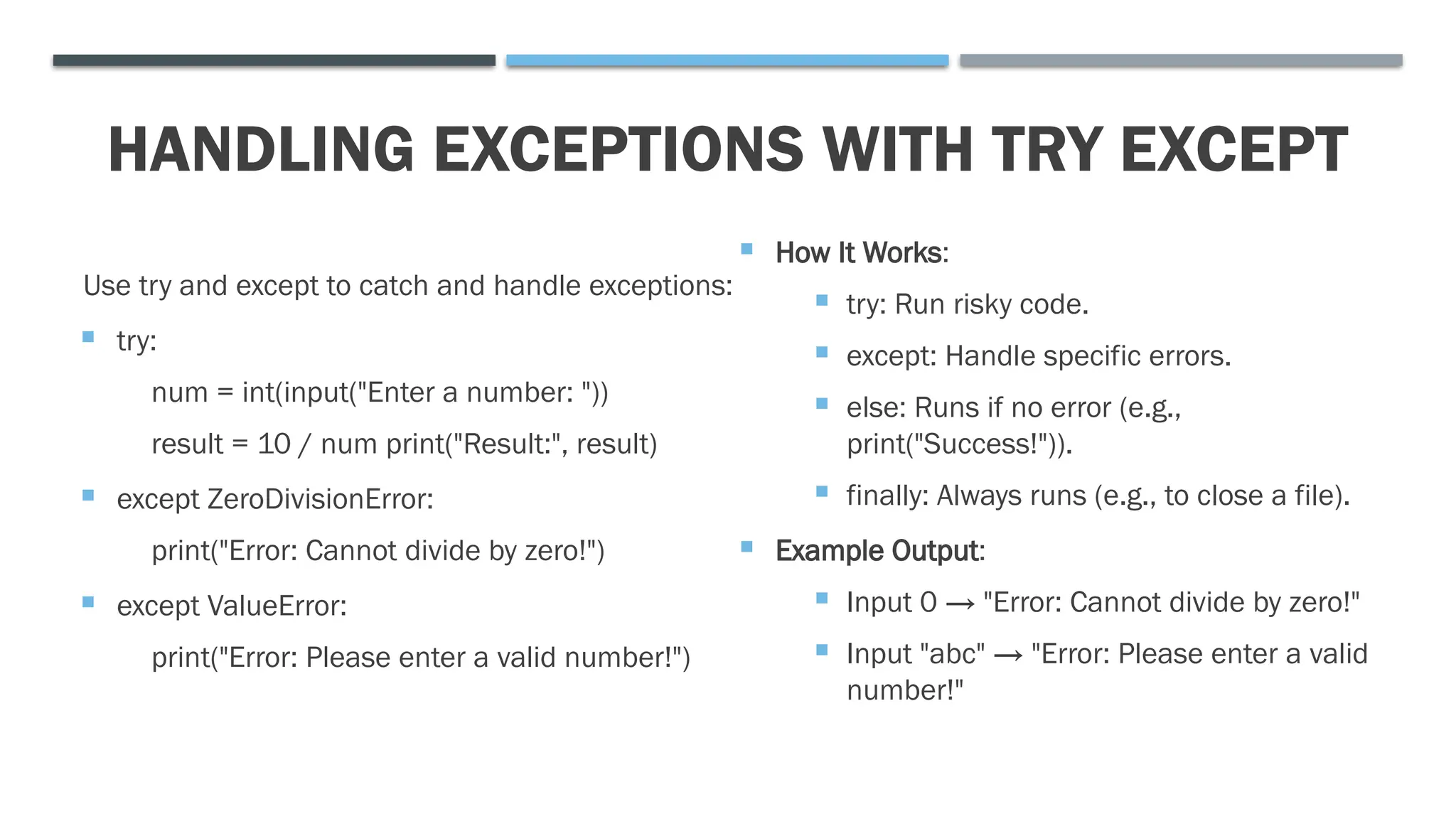Errors and Exceptions - in - Python.pptx Errors and Exceptions - in - Python.pptx