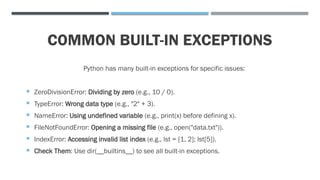 Errors and Exceptions - in - Python.pptx