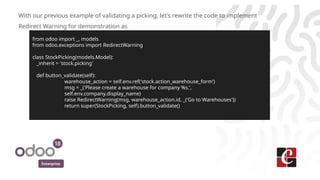 Errors and exceptions in Odoo 18 - Odoo Slides | PPTX