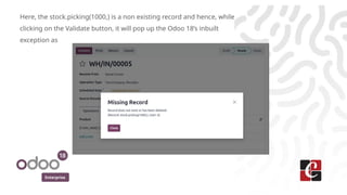 Errors and exceptions in Odoo 18 - Odoo Slides | PPTX