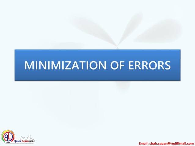 Errors and its minimization | PDF | Chemistry | Science