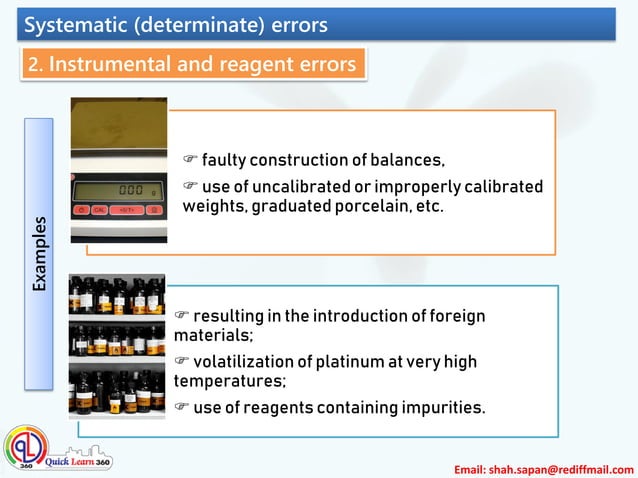 Errors and its minimization | PDF | Chemistry | Science