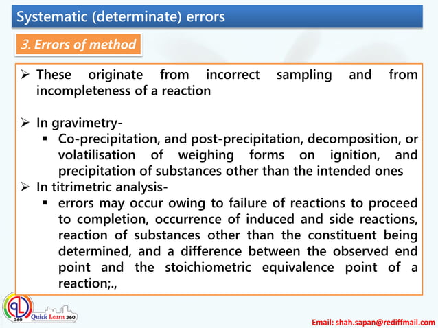 Errors And Its Minimization Pdf Chemistry Science
