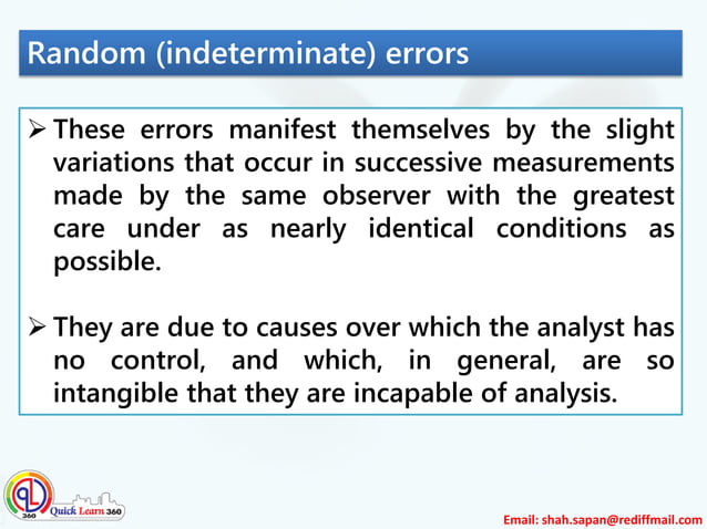 Errors and its minimization | PDF | Chemistry | Science
