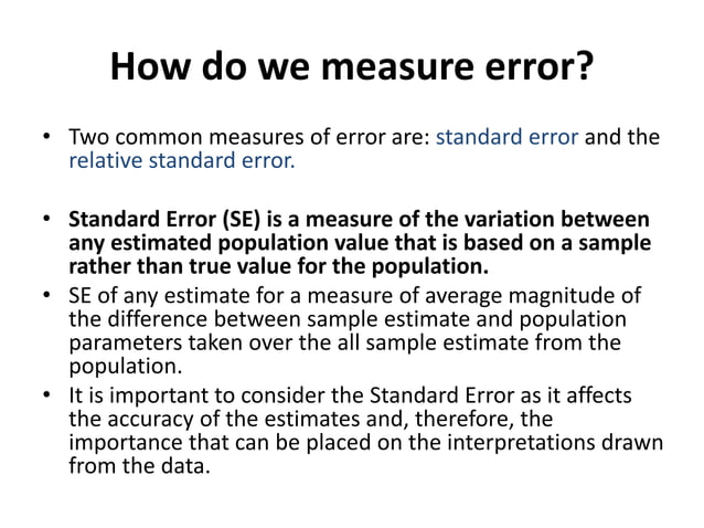 Errors and types | PPTX