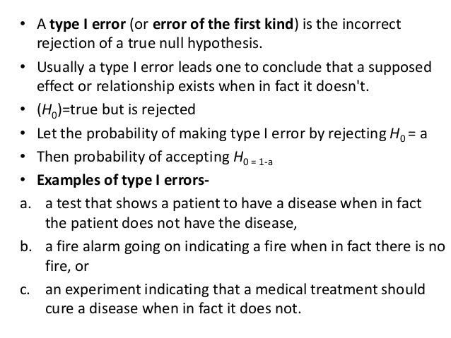 Errors and types